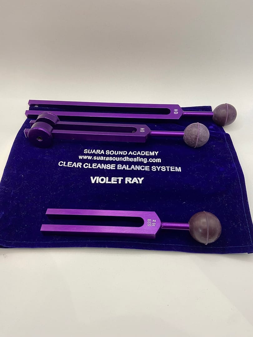 Clear, Cleanse and Balance forks in Violet Ray : Aura Energetics